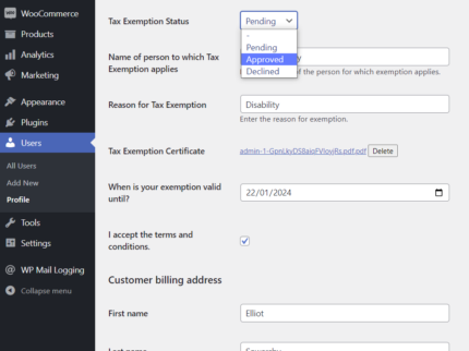 Tax Exemption for WooCommerce | RelyWP