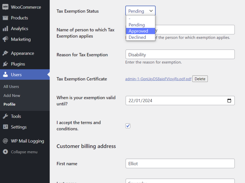Tax Exemption for WooCommerce | RelyWP